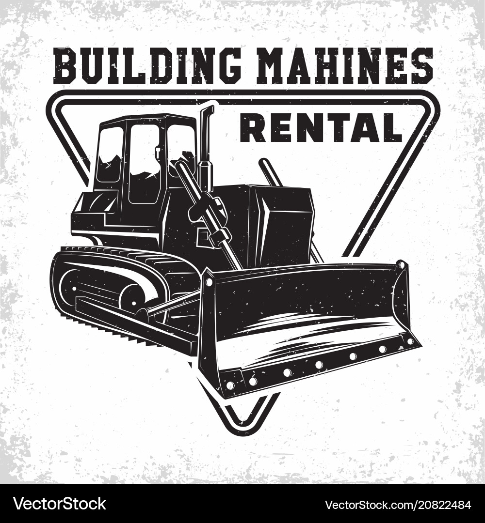 Heavy Machinery Logo Royalty Free Vector Image