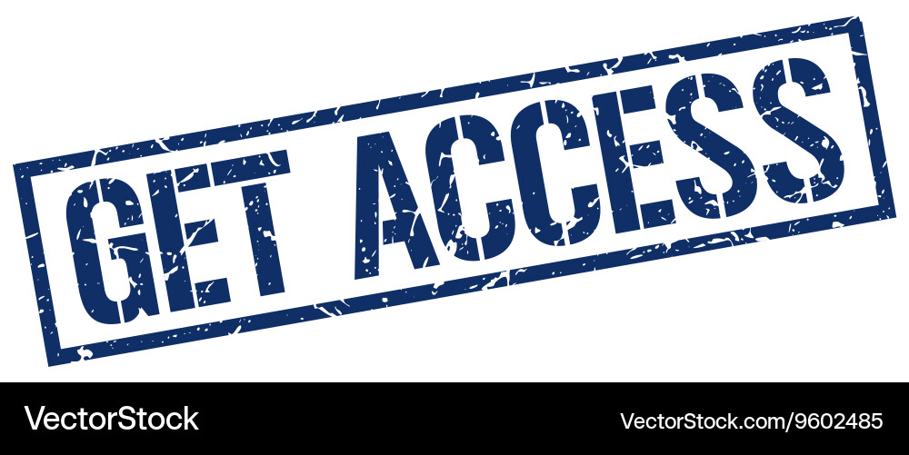 Get access stamp Royalty Free Vector Image - VectorStock
