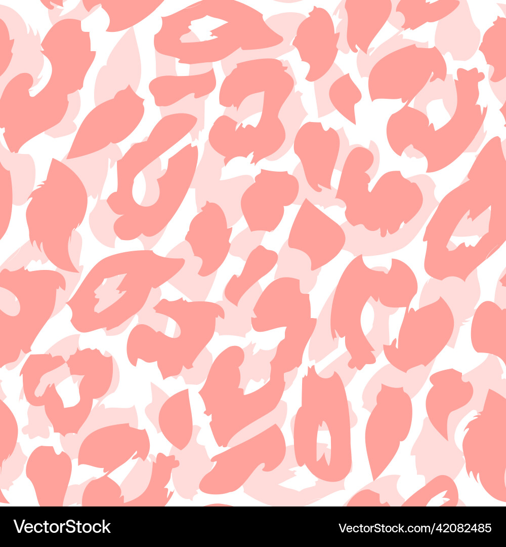 Leopard print pattern repeating seamless Vector Image