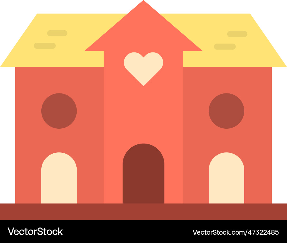 Orphanage icon image Royalty Free Vector Image