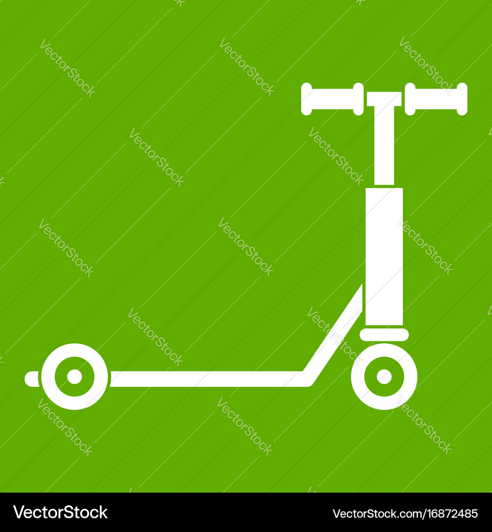 Scooter Symbol grün Lizenzfreies Vektorbild