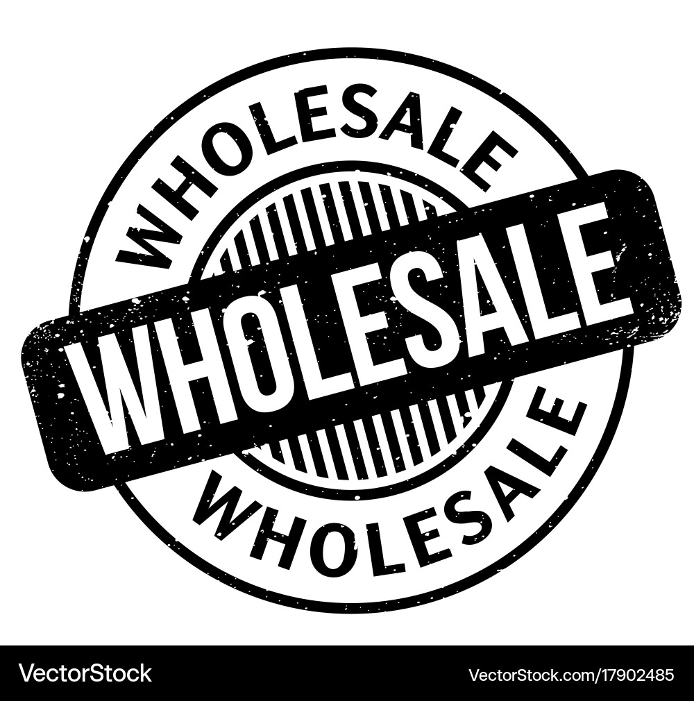 Wholesale rubber stamp Royalty Free Vector Image