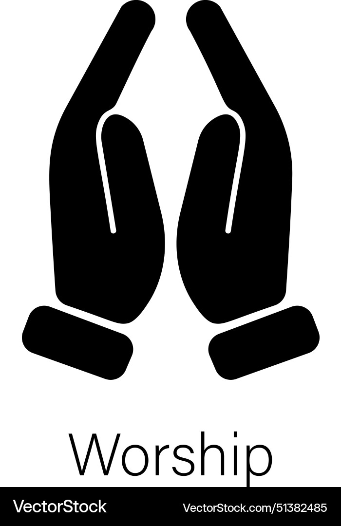 Worship Royalty Free Vector Image - VectorStock