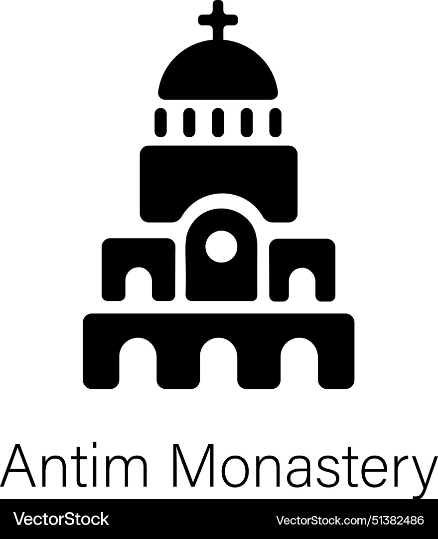 Antim monastery Royalty Free Vector Image - VectorStock