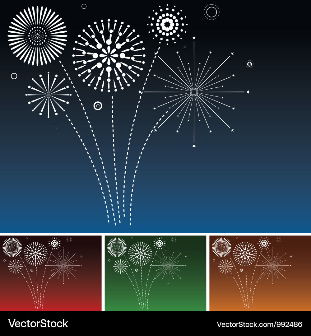Fireworks Royalty Free Vector Image - VectorStock