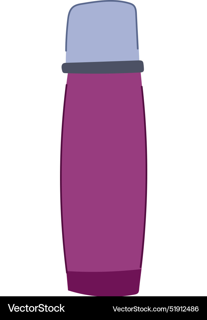 Product thermos bottle cartoon Royalty Free Vector Image