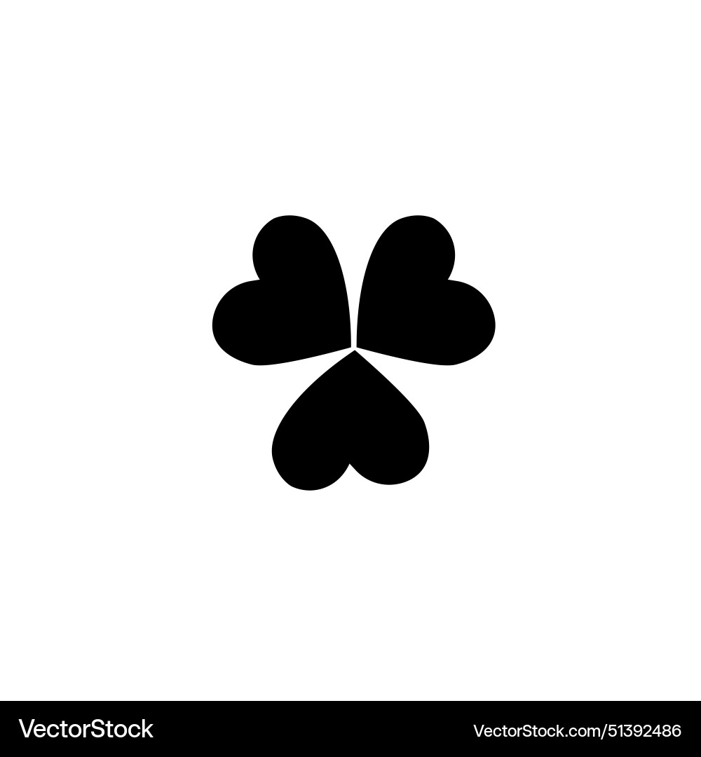 Three hearts love triangle sign Royalty Free Vector Image