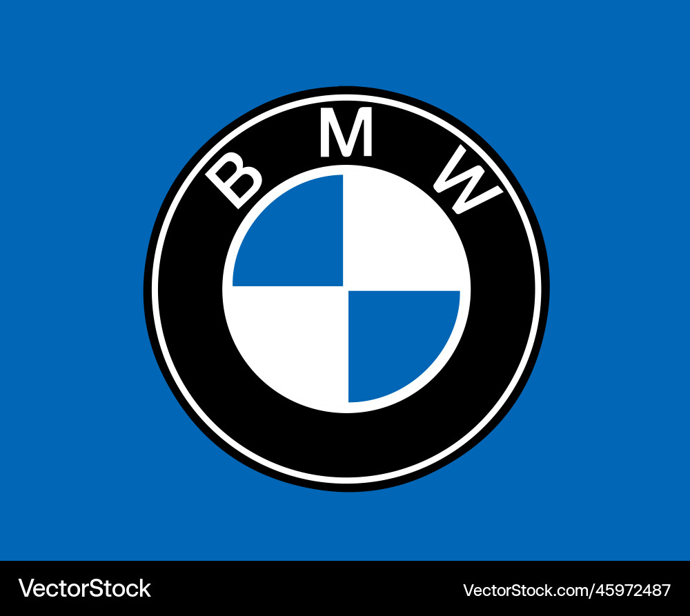 BMW Logo - Black and White Emblem – Royalty-Free Vector | VectorStock