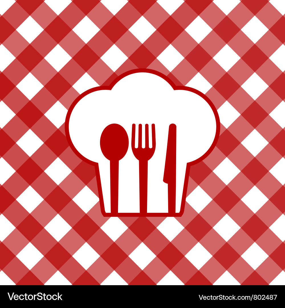 Checkered Red Tablecloth Royalty Free Vector Image