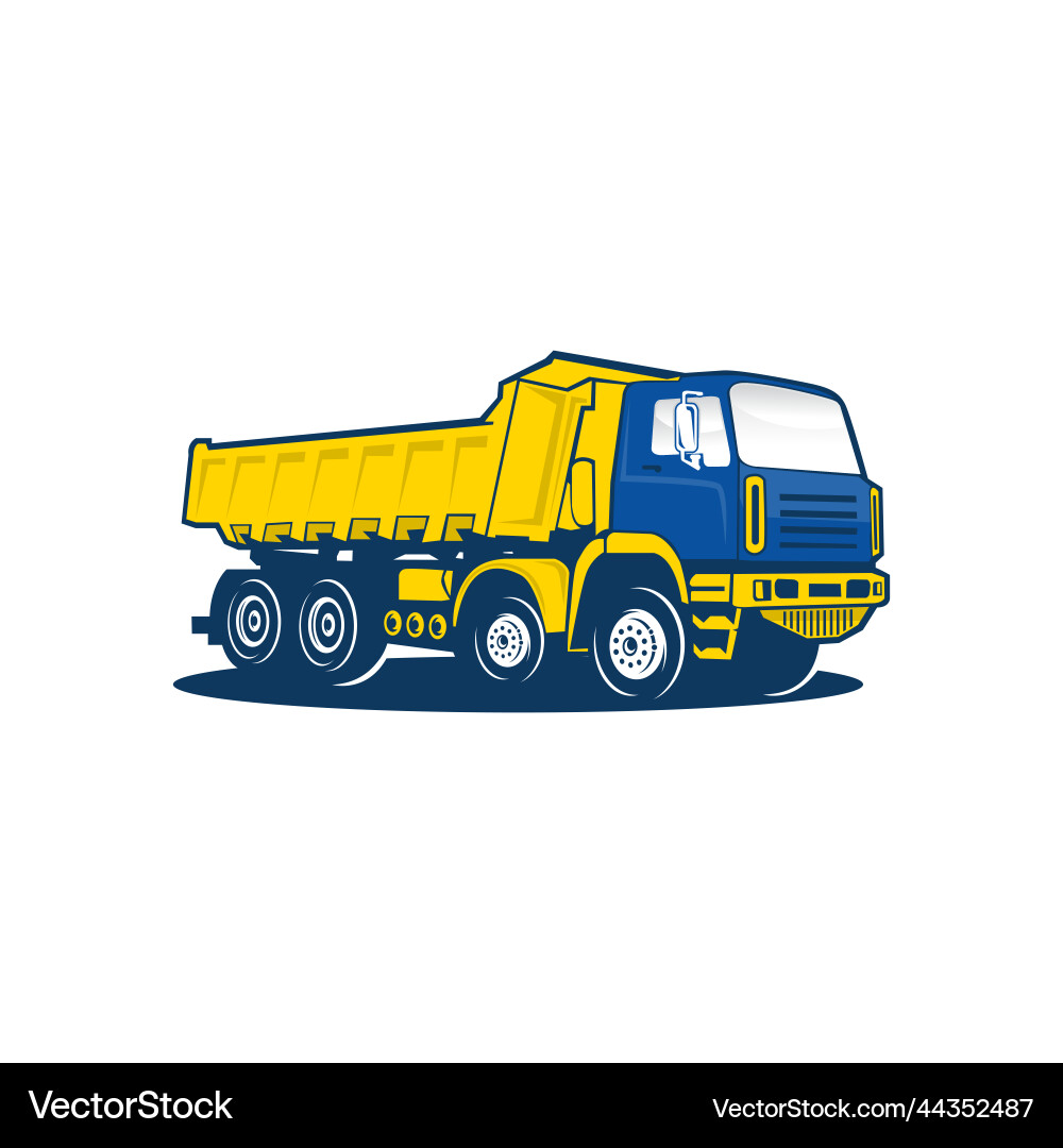 Classic heavy truck logo emblems and badges Vector Image