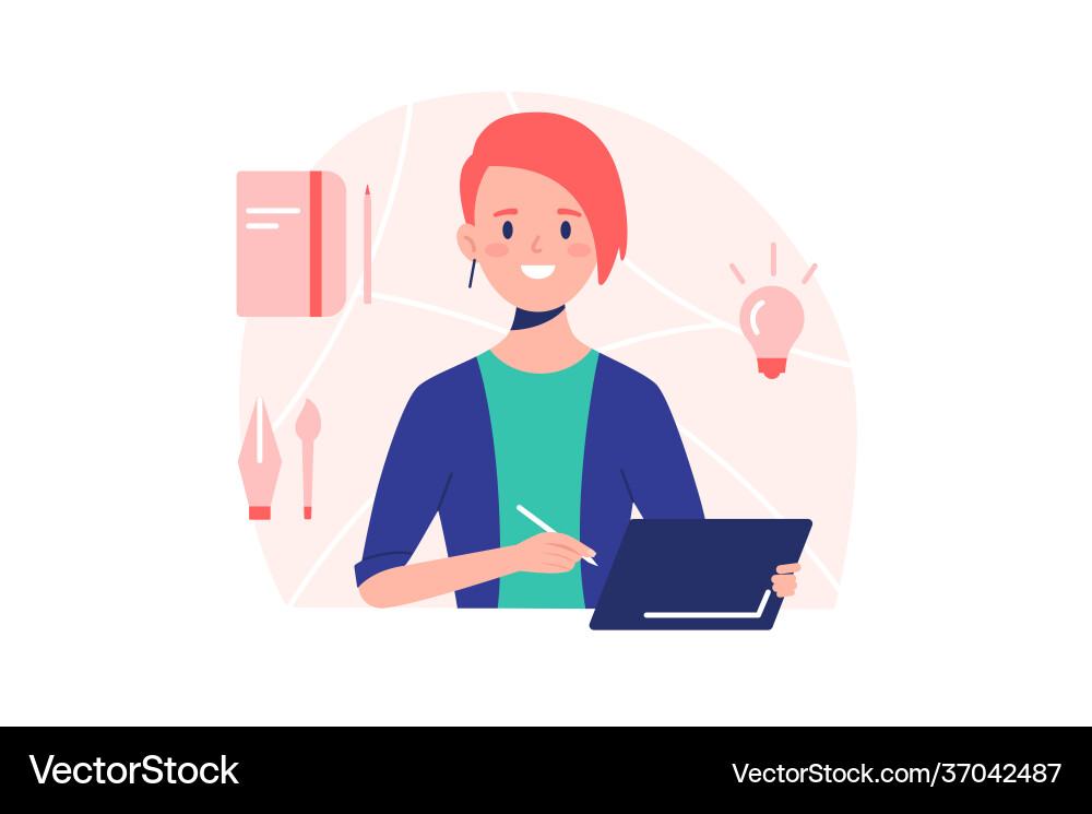 Female Creative Professional Royalty Free Vector Image