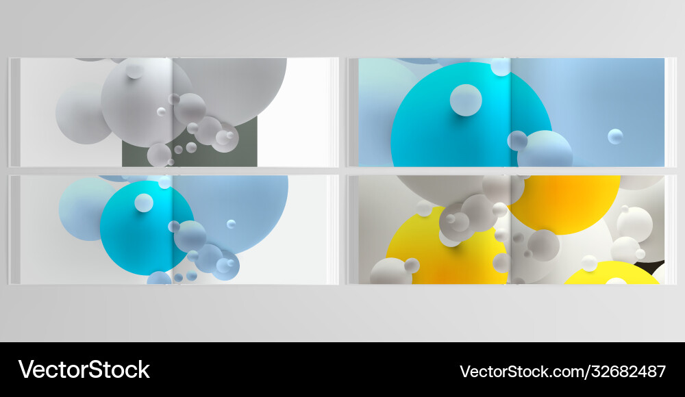 Layouts horizontal presentation design Royalty Free Vector
