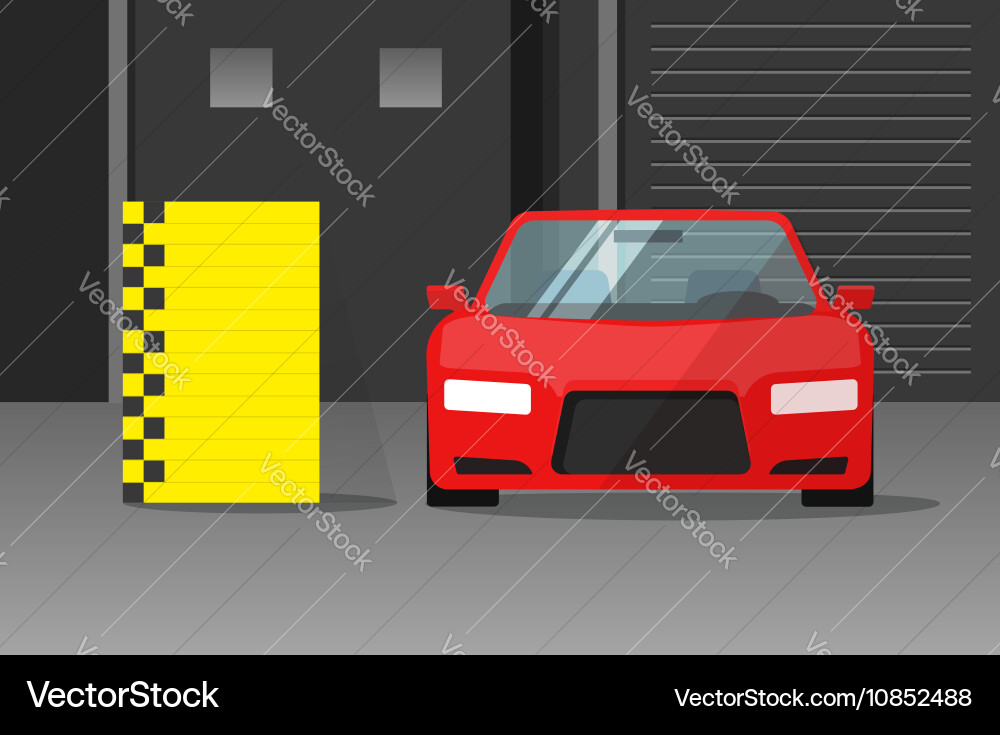 Car crash test Royalty Free Vector Image - VectorStock