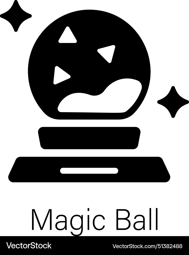 Magic ball Royalty Free Vector Image - VectorStock