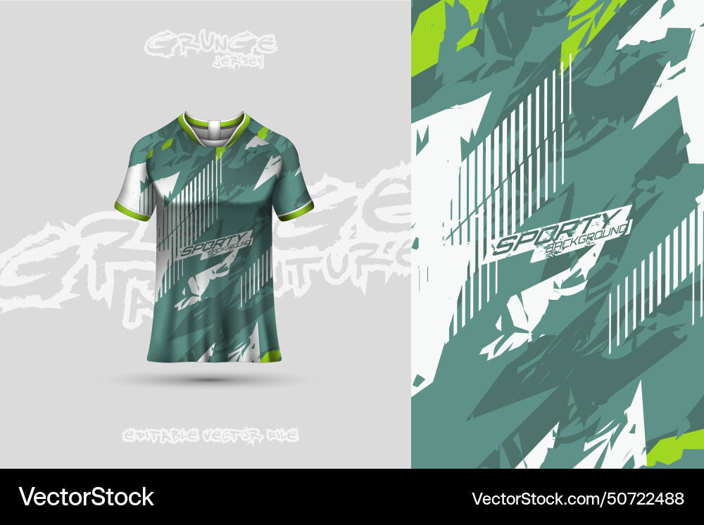Sports jersey and background template design Vector Image