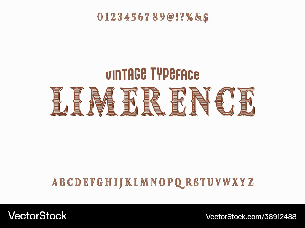 Vintage Letters Printable Font