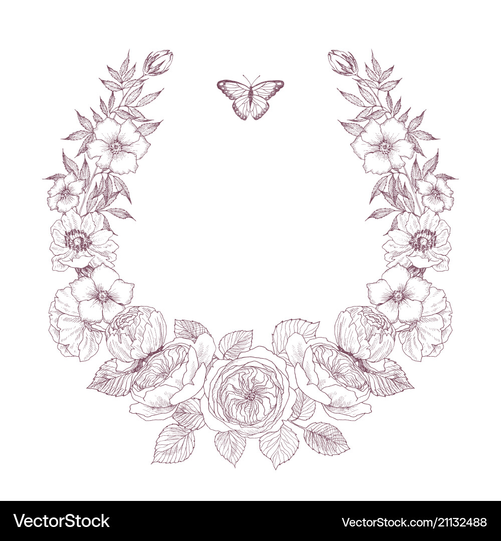 Victorian Flowers Vector