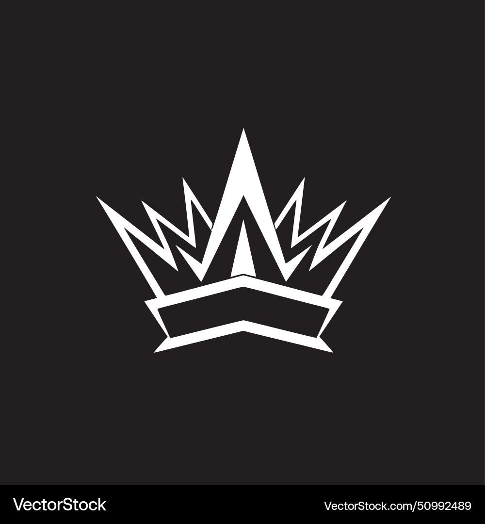 Crown - minimalist and simple silhouette Vector Image