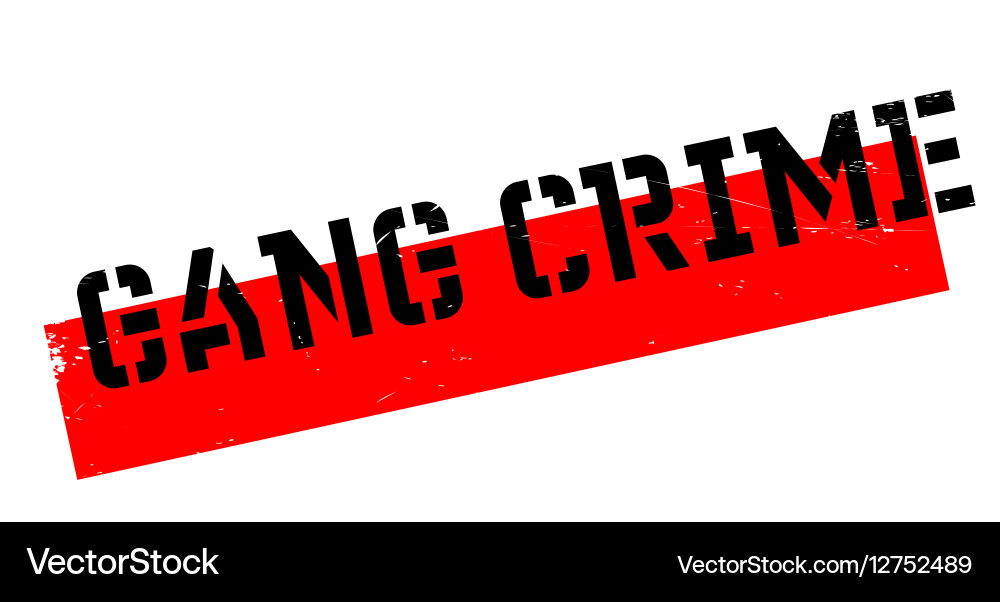 Gang crime rubber stamp Royalty Free Vector Image