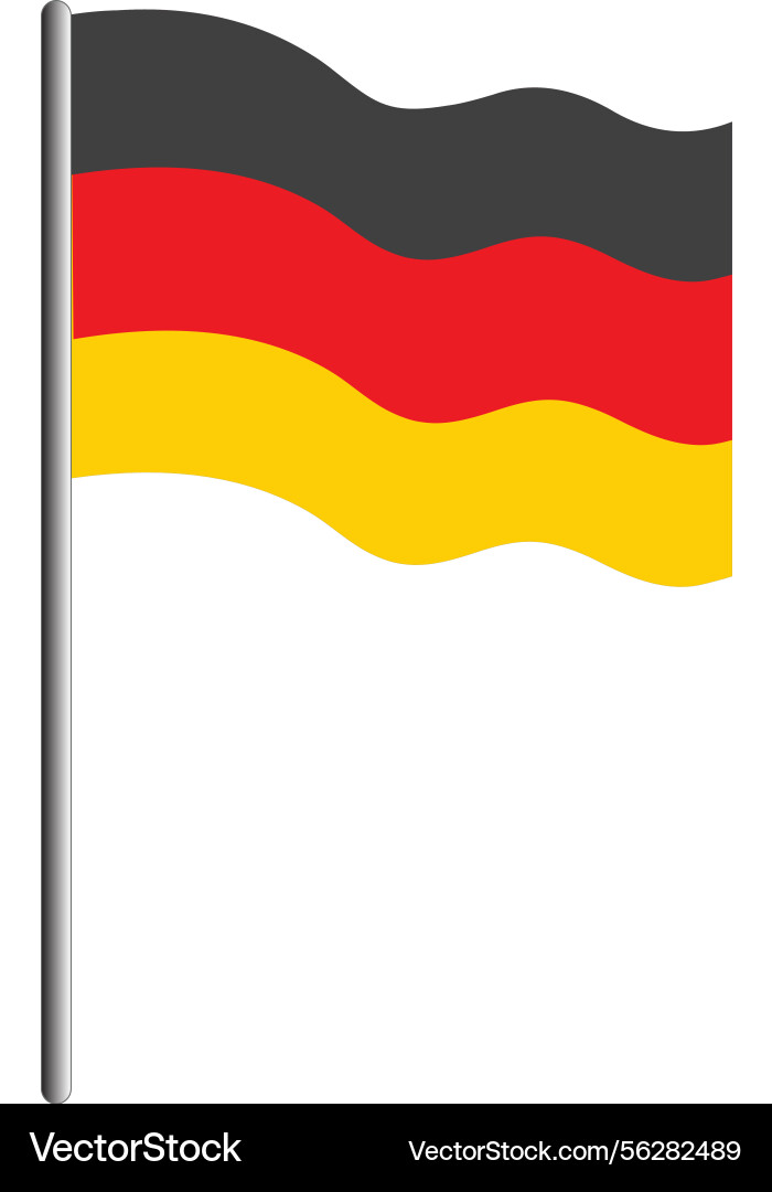 Germany flag icon Royalty Free Vector Image - VectorStock