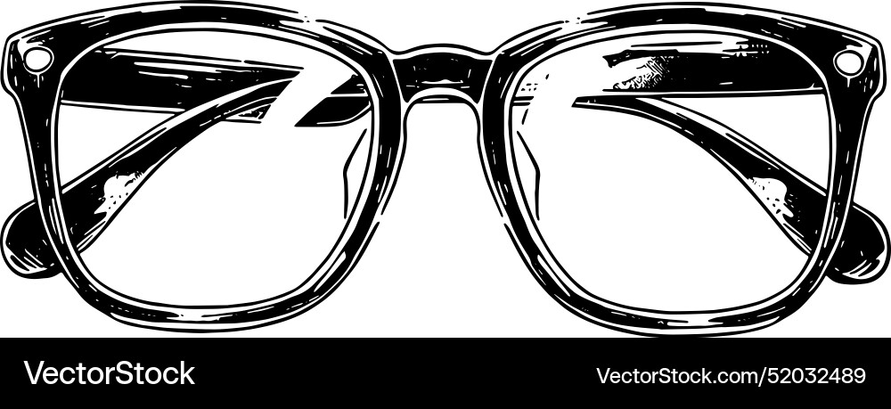 Pair of eyeglasses Royalty Free Vector Image - VectorStock