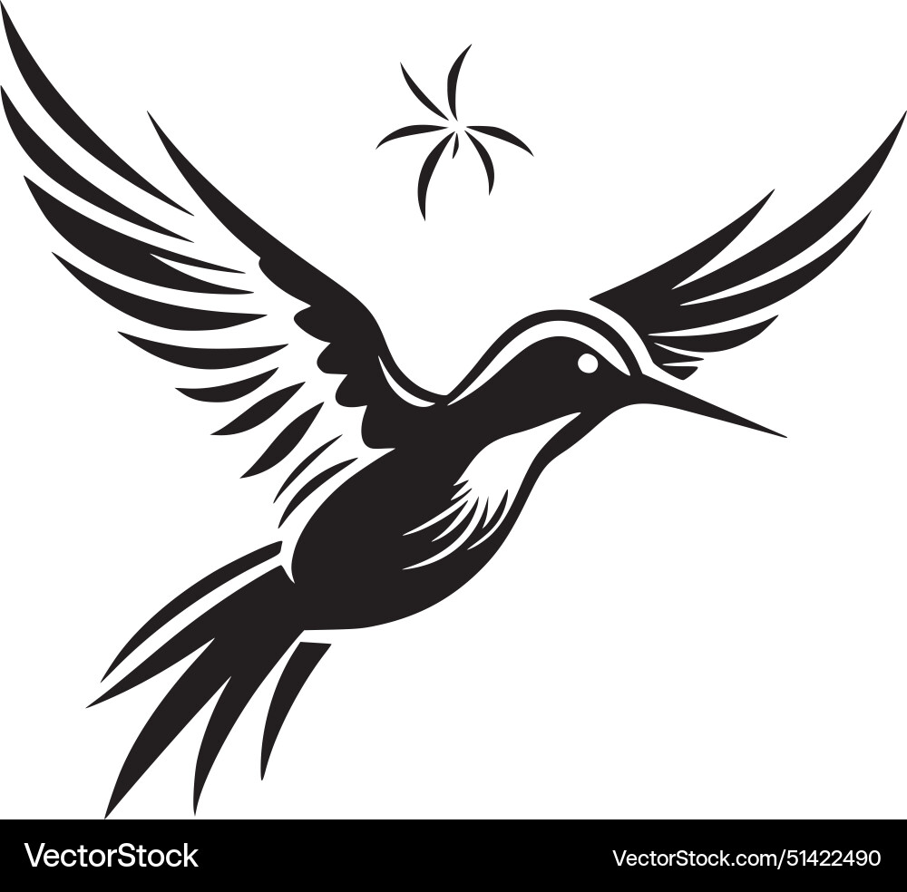 Hummingbird - high quality logo ideal Royalty Free Vector