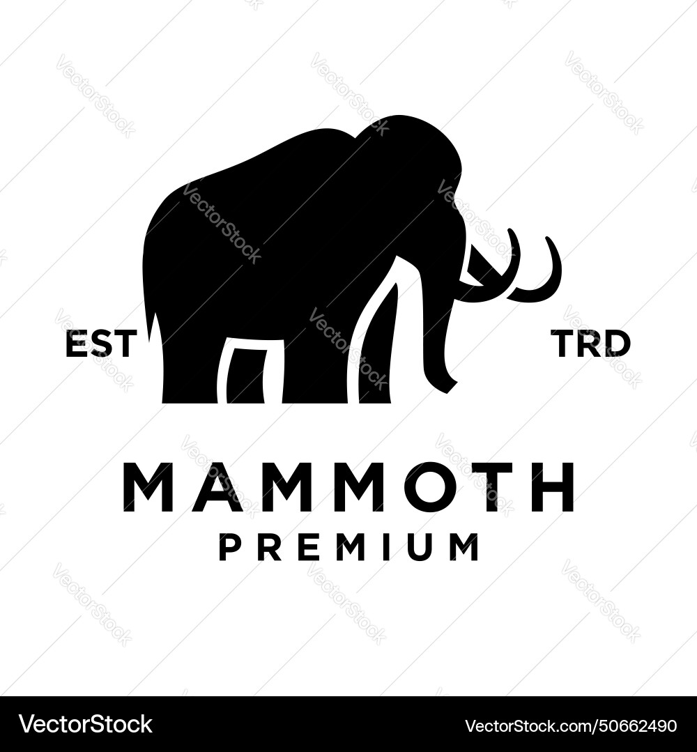 Mammoth logo icon design Royalty Free Vector Image