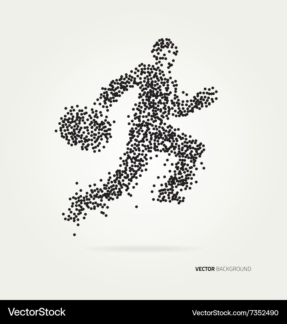 Man halftone dots Royalty Free Vector Image - VectorStock