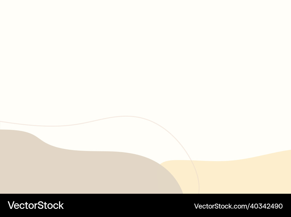 Minimal background simple cream design Royalty Free Vector