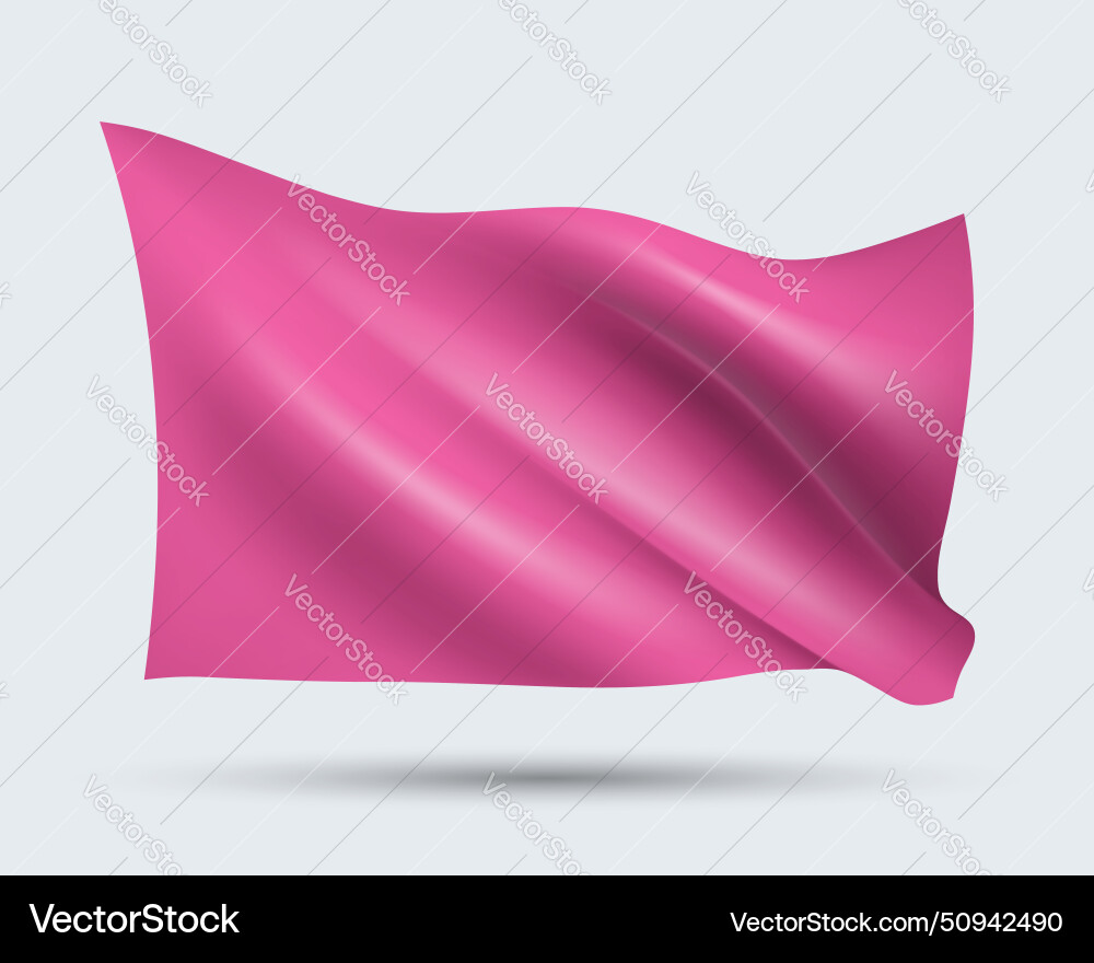 Pink flag template Royalty Free Vector Image - VectorStock