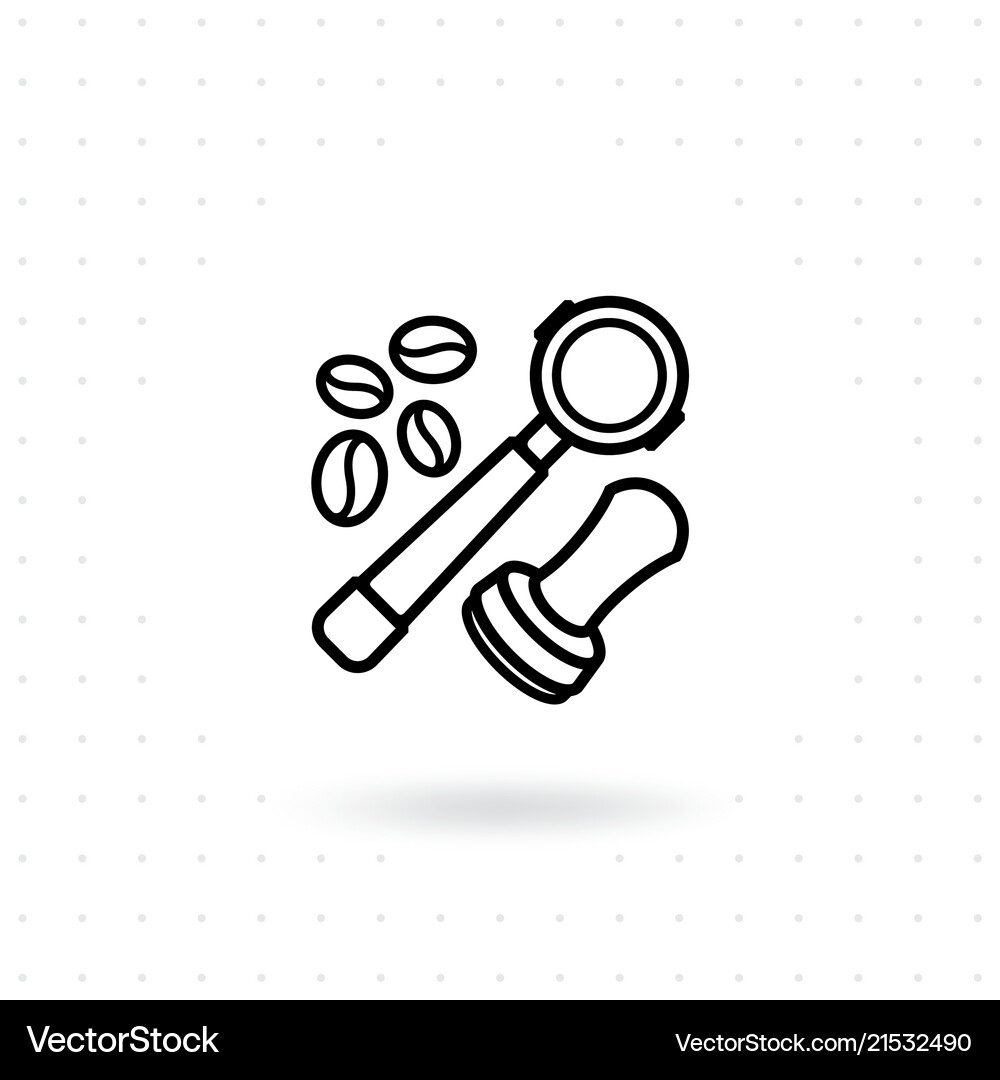 Portafilter icon Royalty Free Vector Image - VectorStock
