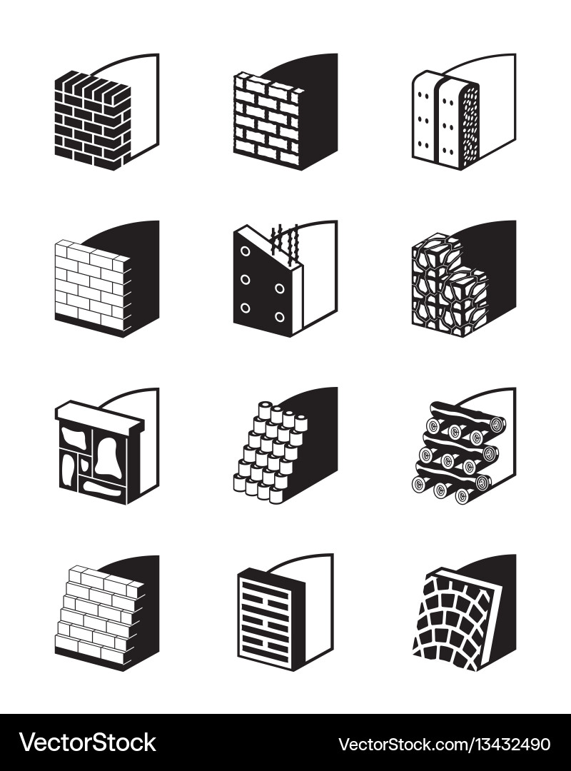 Reinforcing walls in construction Royalty Free Vector Image