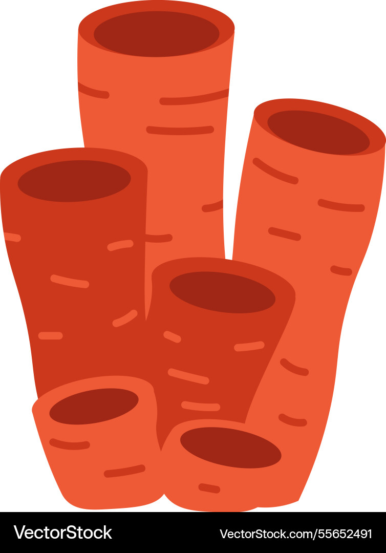 Cartoon corals plant Royalty Free Vector Image