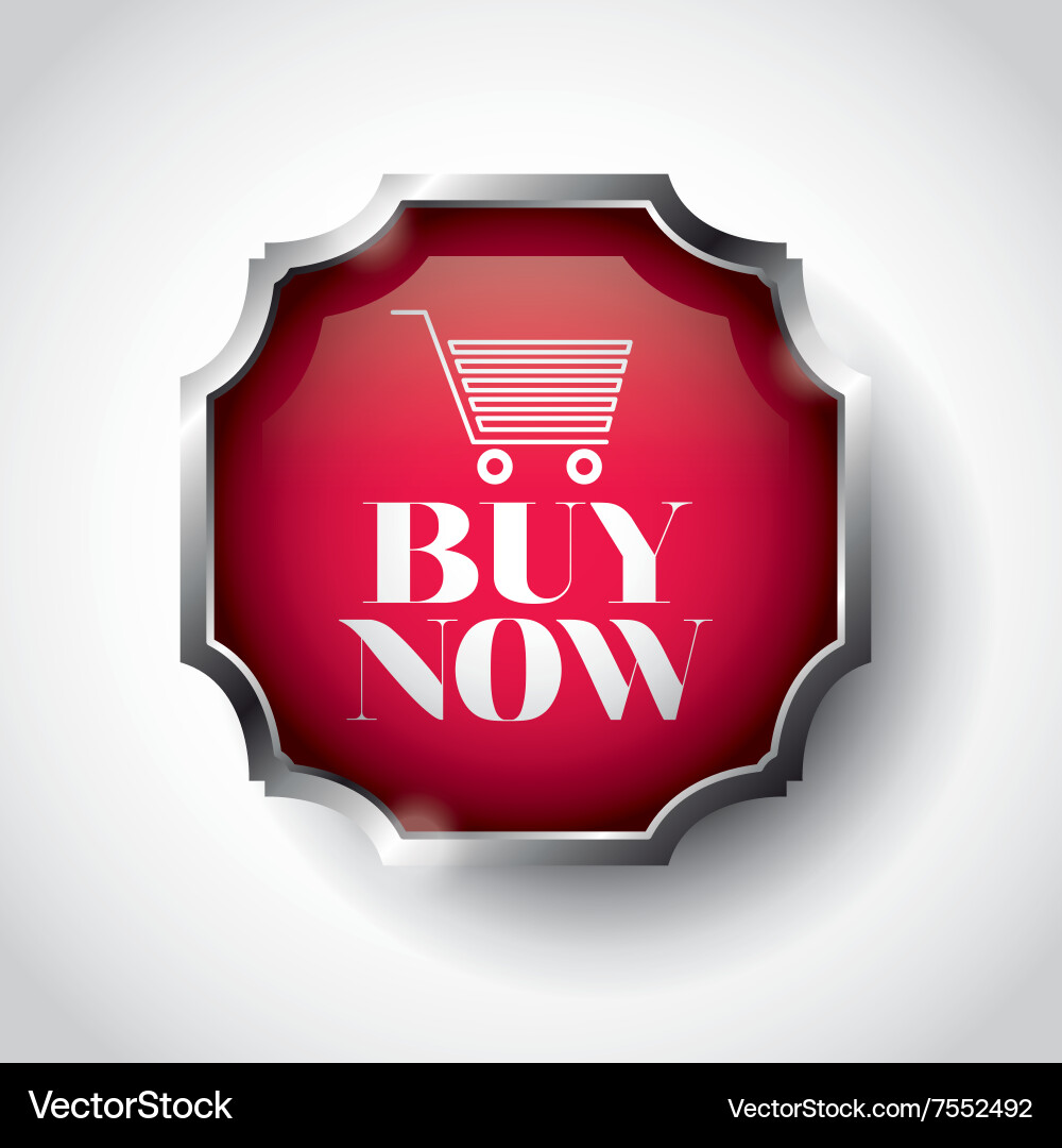 Buy online button design Royalty Free Vector Image