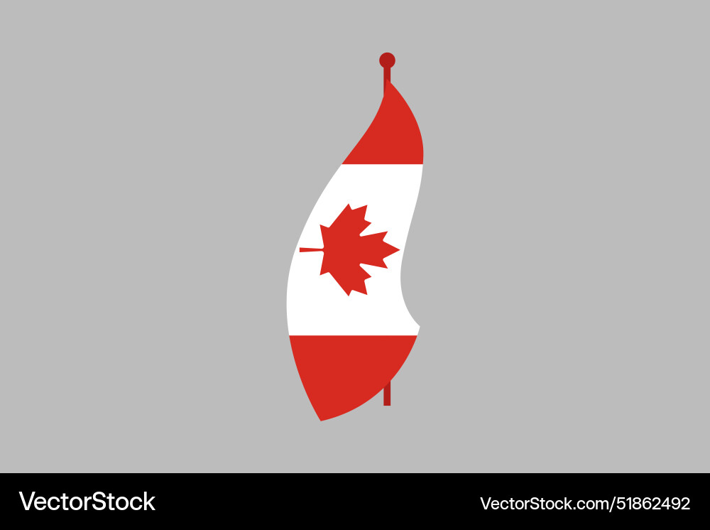 Canada flag Royalty Free Vector Image - VectorStock