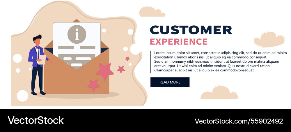 Customer experience Royalty Free Vector Image - VectorStock