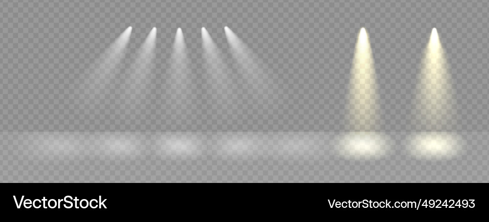 Golden Spotlight Stage Royalty Free Vector Image