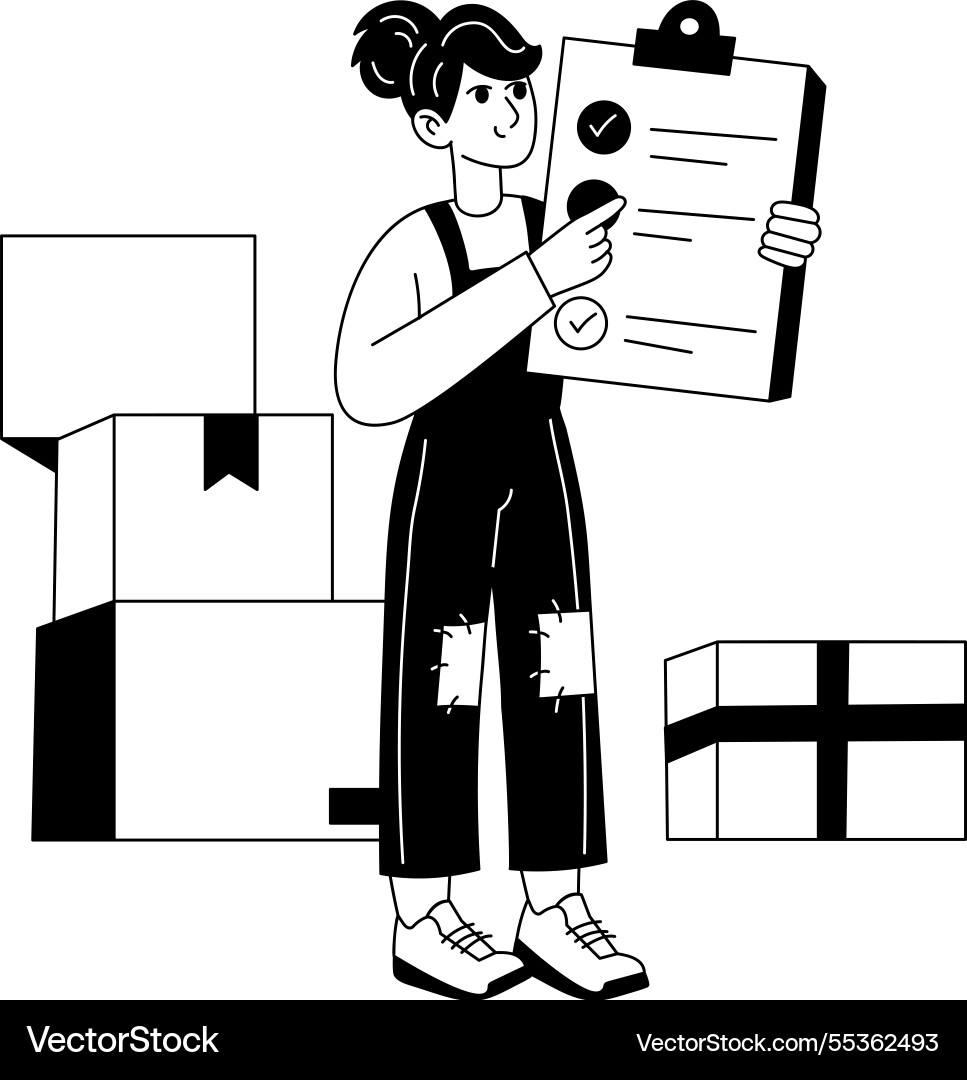 Homeowner checklist in glyph style Royalty Free Vector Image