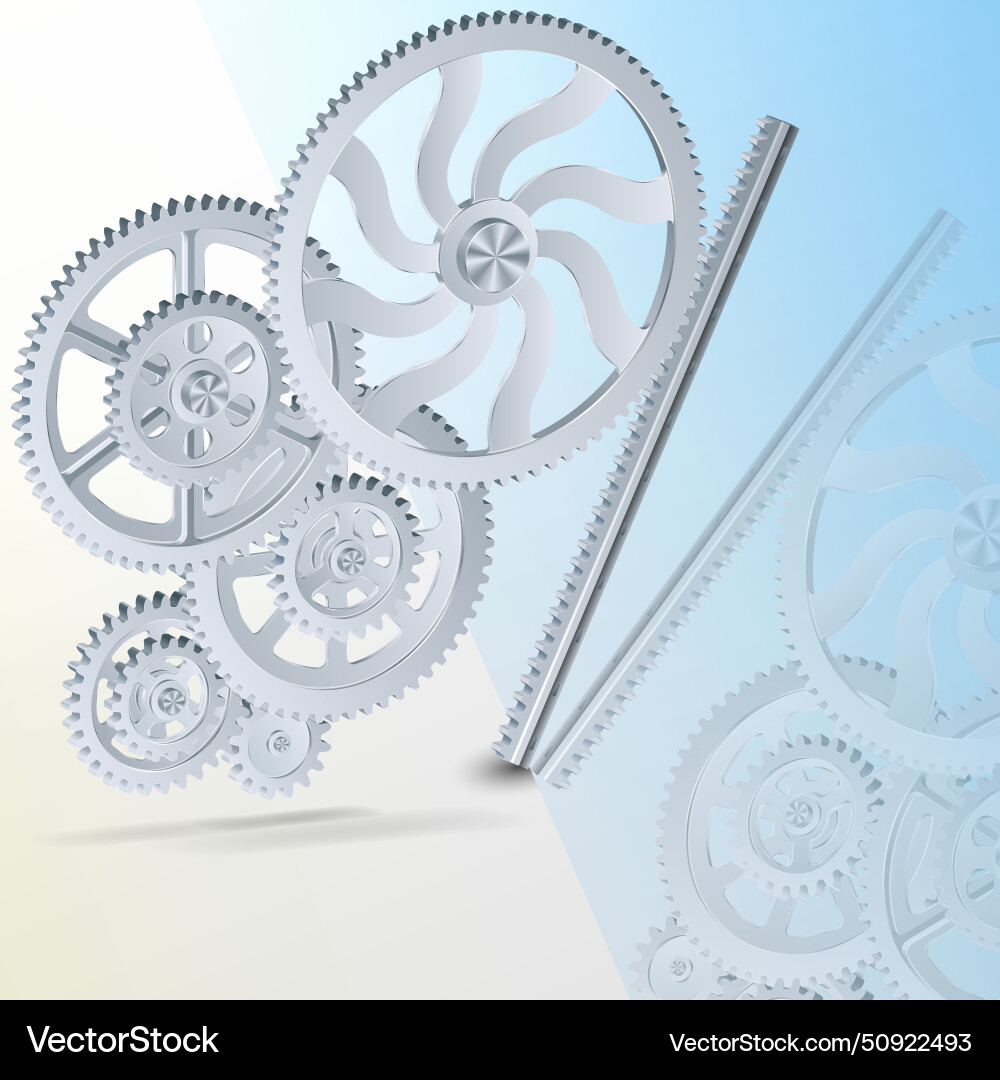 Mechanical gears Royalty Free Vector Image - VectorStock