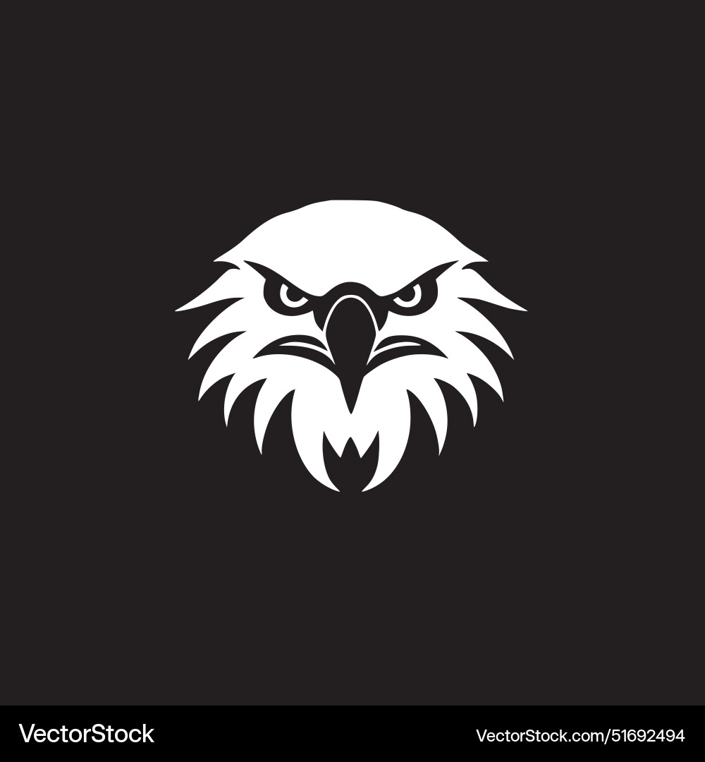 Eagle - minimalist and simple silhouette Vector Image