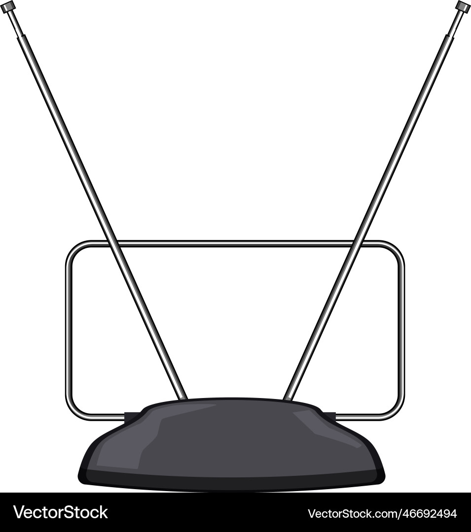 TV-Antenne Cartoon Lizenzfreies Vektorbild - VectorStock