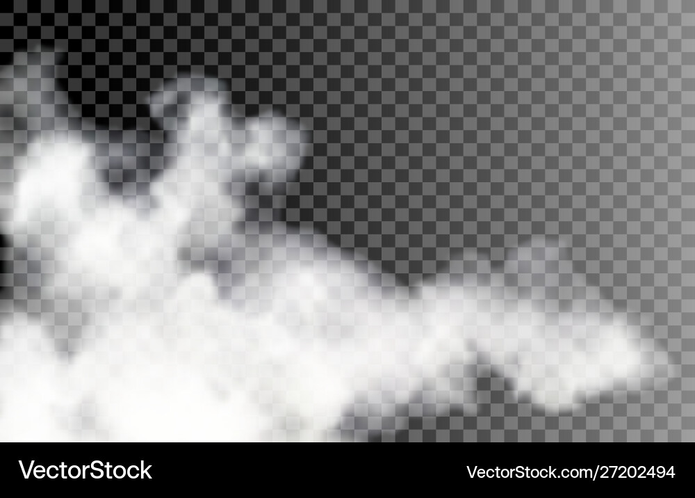 White Fog Smoke Effect Royalty Free Vector Image