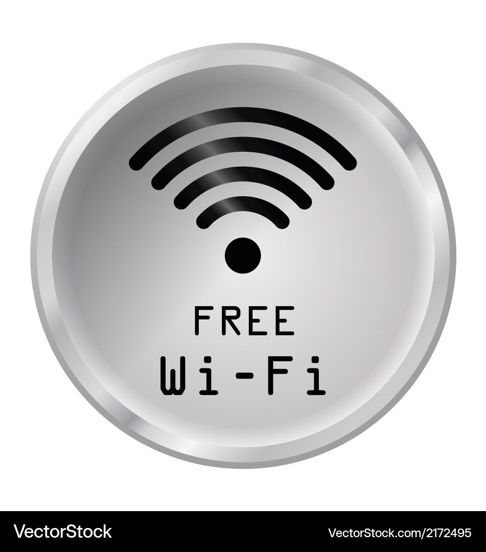 Free wifi icon Royalty Free Vector Image - VectorStock