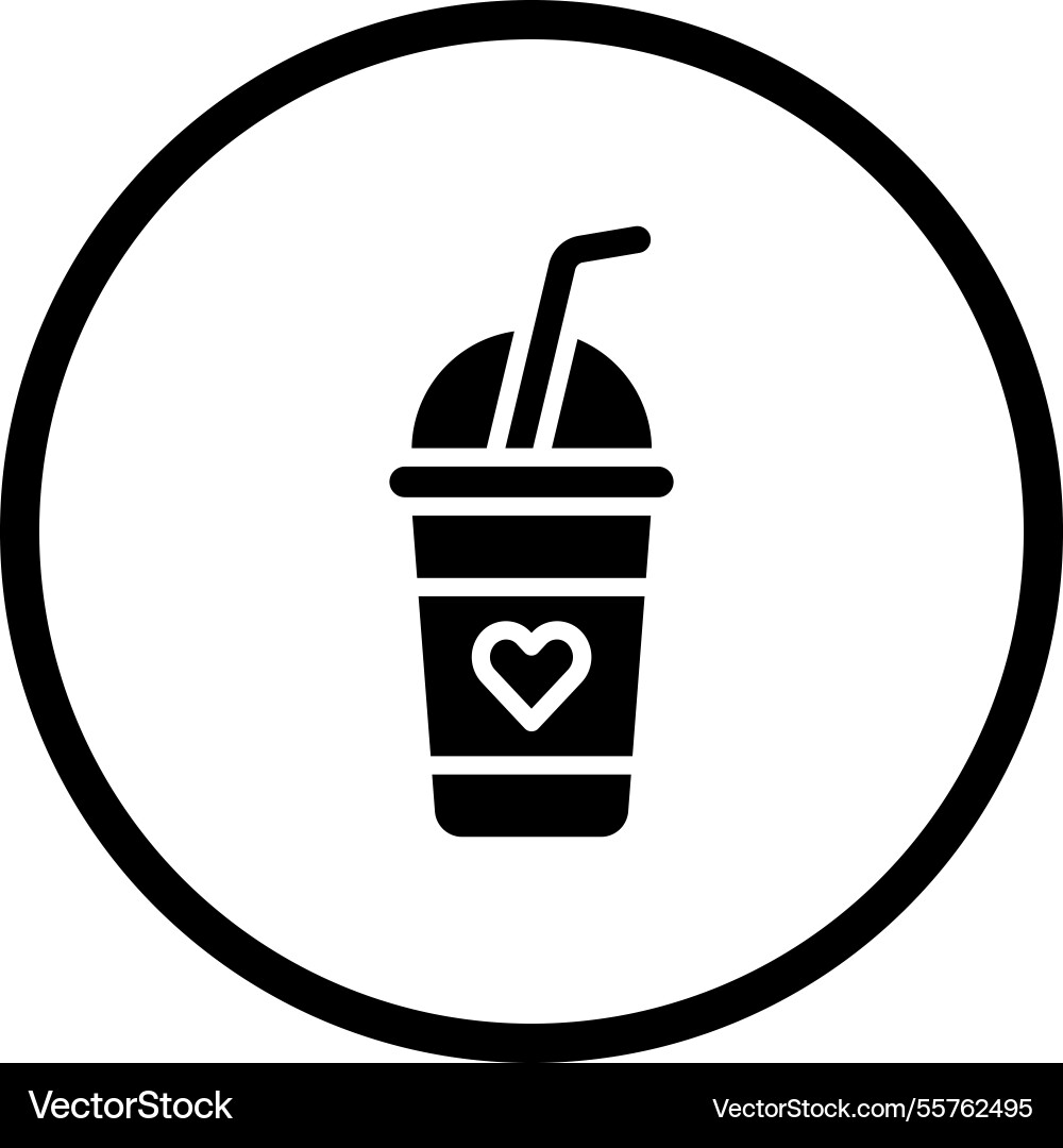 Milkshake icon design Royalty Free Vector Image