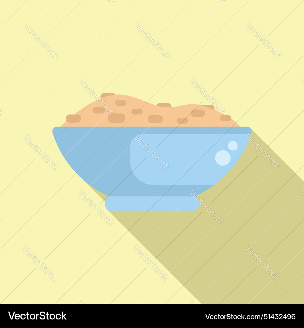Cartoon bowl of rice Royalty Free Vector Image