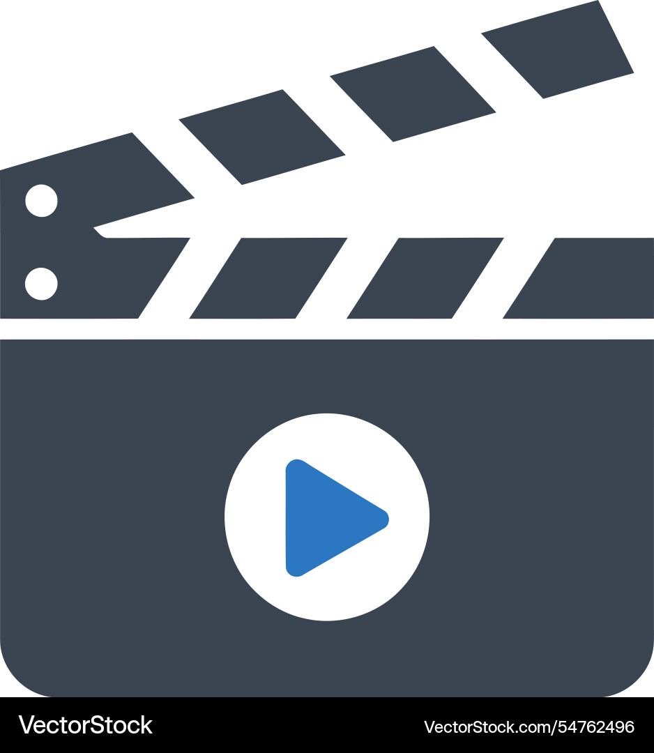 Film production icon Royalty Free Vector Image