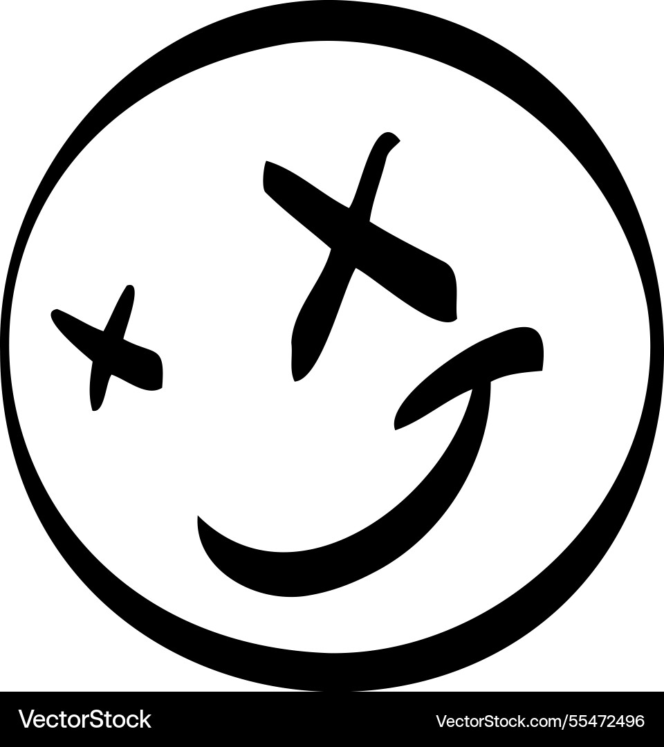 Graffiti Smile Spray Royalty Free Vector Image