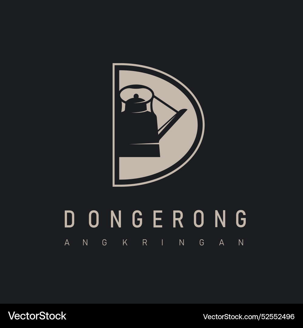 Icon and of angkringan is a typical Royalty Free Vector