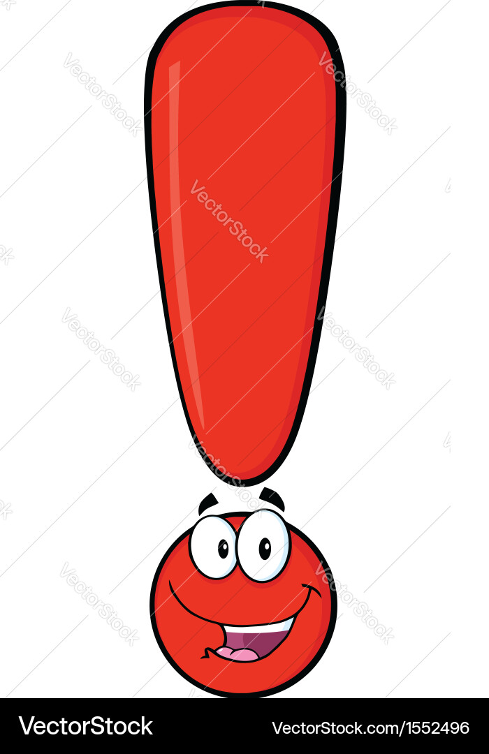 Punctuation cartoon Royalty Free Vector Image - VectorStock