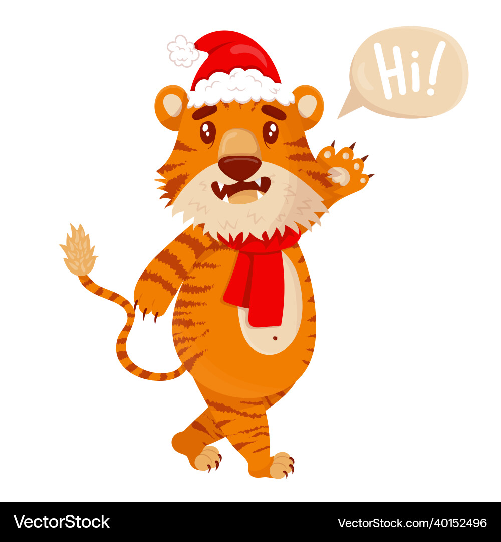 Red tiger Royalty Free Vector Image - VectorStock